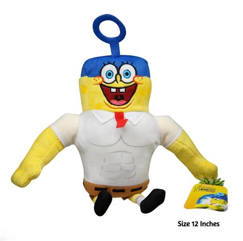 Nickelodeon Spongebob Bodybuilder 12 Inches Soft Cuddly Plush Toy