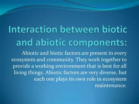Abiotic Components Pptx