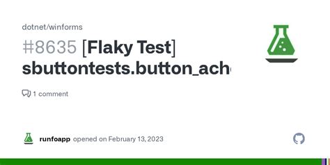 Flaky Test Sbuttontestsbuttonachornone