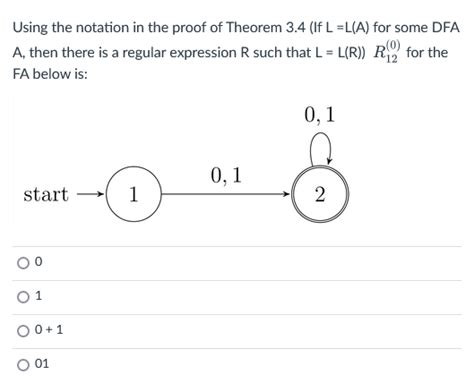 Solved Using The Notation In The Proof Of Theorem 34 If