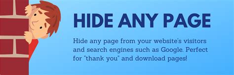 hide any page wordpress plugin