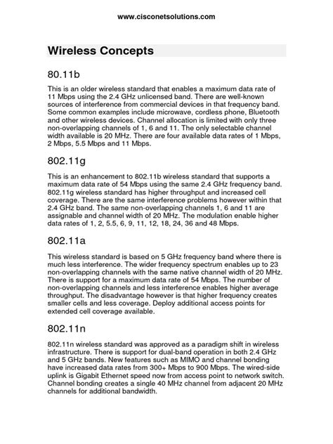 027 Wireless Concepts Pdf Ieee 80211 Wireless Lan