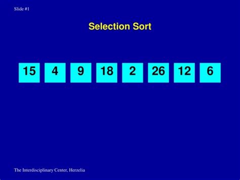 Ppt Selection Sort Powerpoint Presentation Free Download Id9136132
