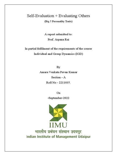 amara venkata pavan kumar igd stage 2 report pdf empathy