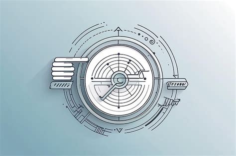 Quality Levels Growth Wireframe Hand Is Pulling Up To The Maximum Position Circle Progress
