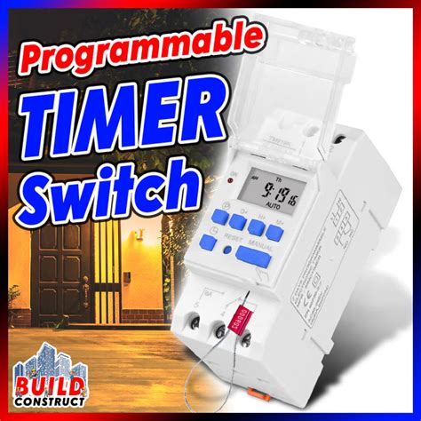 Din Rail Thc 15a 2 Wire Digital Time Switch Relay Timer Control Programable 2v 24v 48v Ac 110v