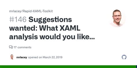 Suggestions Wanted What Xaml Analysis Would You Like To See · Issue 146 · Mrlaceyrapid Xaml