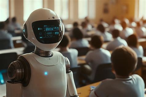 Teacher In A Robotics Class Premium Ai Generated Image