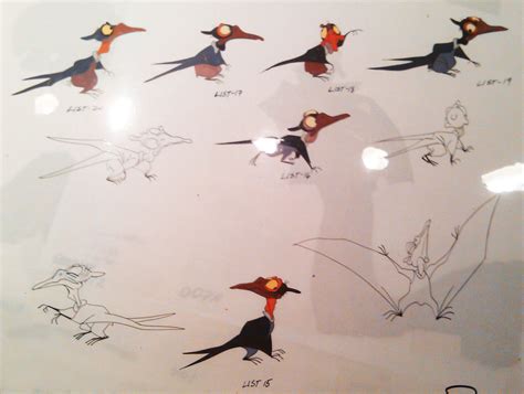 Don Bluth Concept Art Character Design Dinosaur Drawing