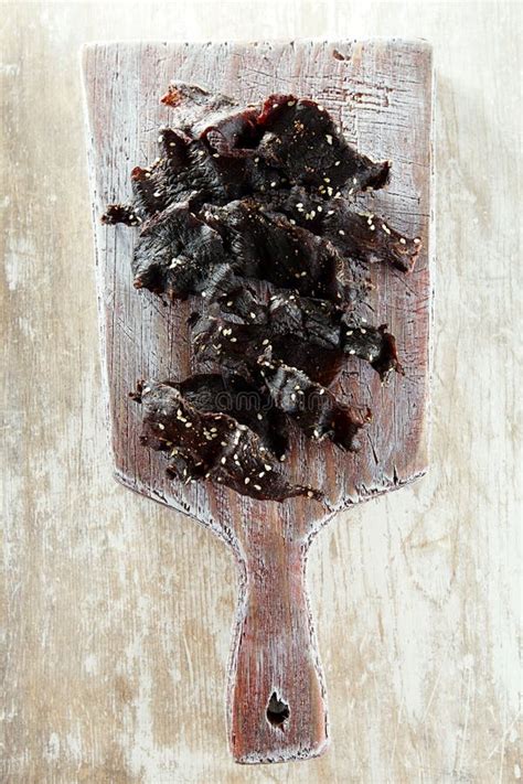Jerky Beef Homemade Dry Cured Spiced Meat Stock Image Image Of Dehydrated Cutting 29449083