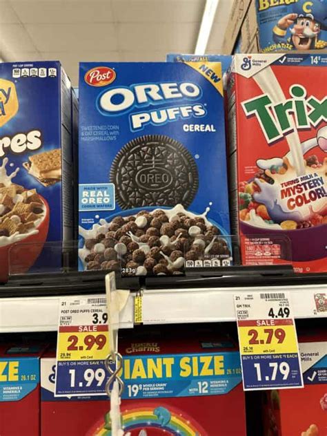 Oreo Puffs Cereal As Low As 74¢ Kroger Krazy