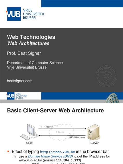 Web Architectures Lecture 2 Web Technologies 1019888bnr Pdf Hypertext Transfer