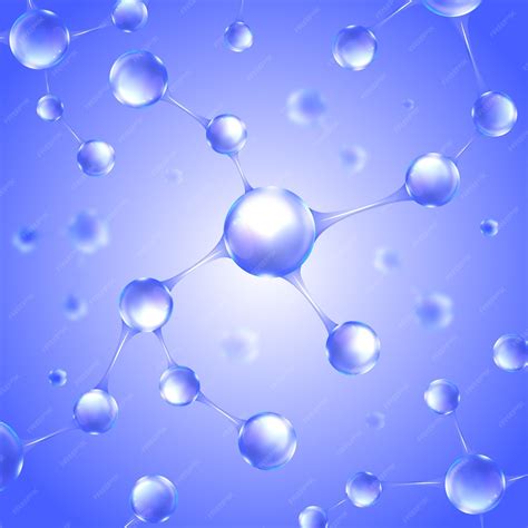 Premium Vector Realistic Molecules Illustration