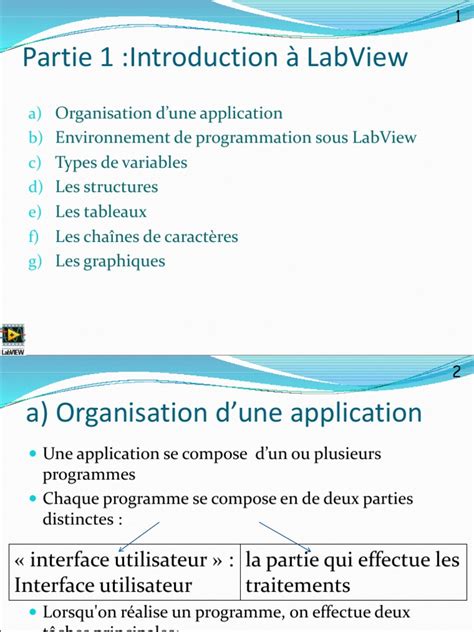 Introduction Labview Pdf Structure De Contrôle Programme Informatique
