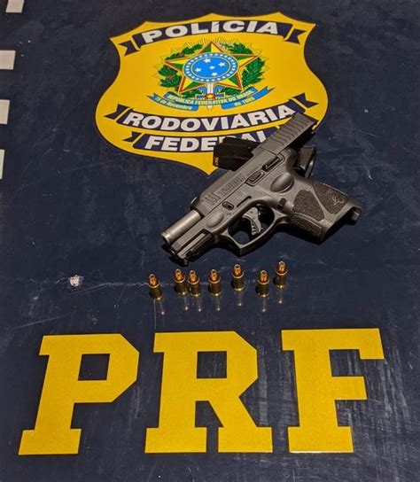 Prf Apreende Arma De Fogo Municiada Em Redençãopa — Polícia