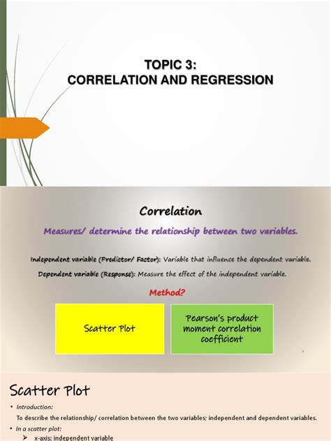 Topic 3 Correlation And Regression Pdf Regression Analysis