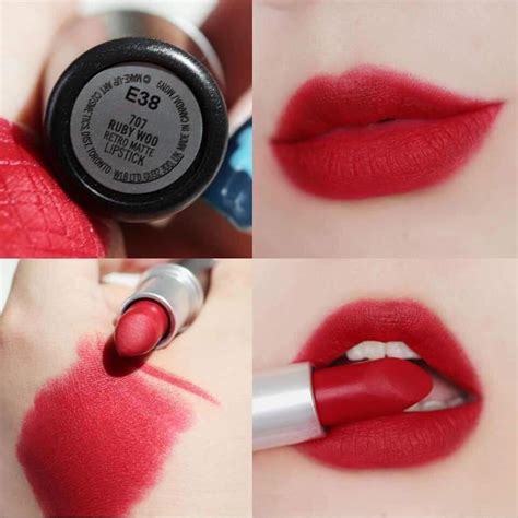Mac Retro Matte Lipgloss Ruby Woo Red Pure Power Very Beautiful Skin