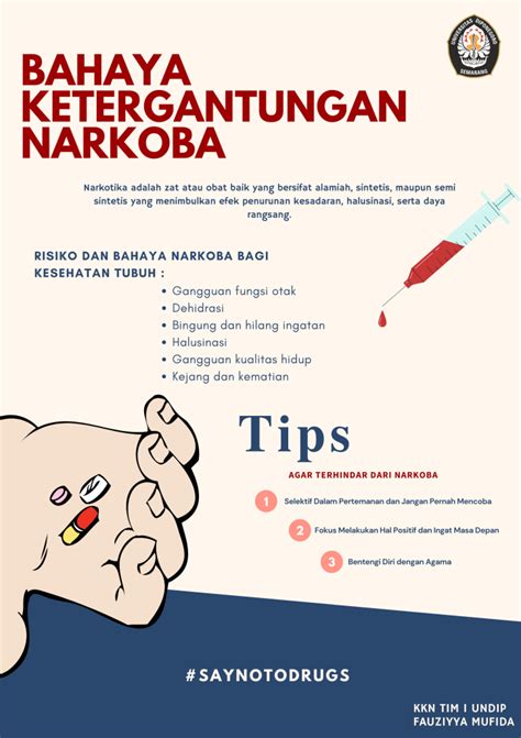 Bahaya Ketergantungan Narkoba Poster Anti Narkoba