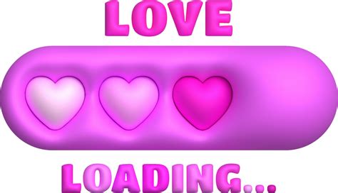 Loading Bar And Heart Shaped Progress Visualization Loading Status Collection Web Design