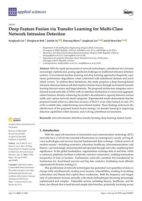 Pdf Deep Feature Fusion Via Transfer Learning For Multi Class Network
