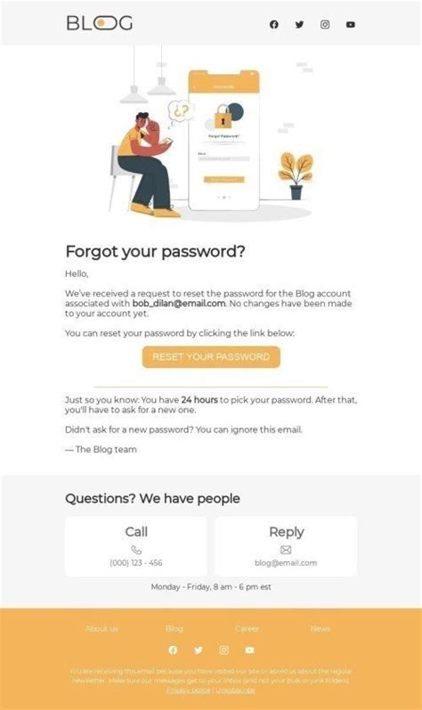 Forgot Password Email Template By Full Name Stripo Email