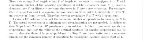 solved given two strings s of length n and t of length m we
