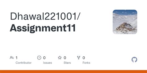 Github Dhawal221001assignment11