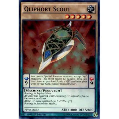 Yugioh Trading Card Game The New Challengers Single Card Ultra Rare Qliphort Scout Nech En021
