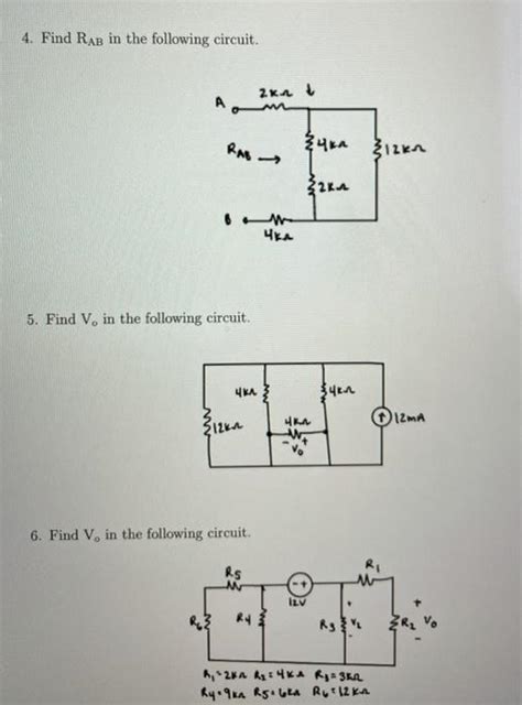 Solved Find Rab in the following circuit кл RAB ka Chegg com