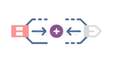 Abstract Flow Process Arrows Icon System Integration Vector Design