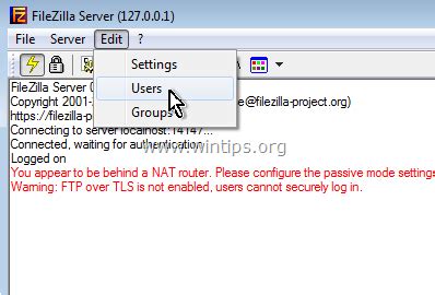 How To Setup FTP Server With FileZilla Server Software WinTips Org