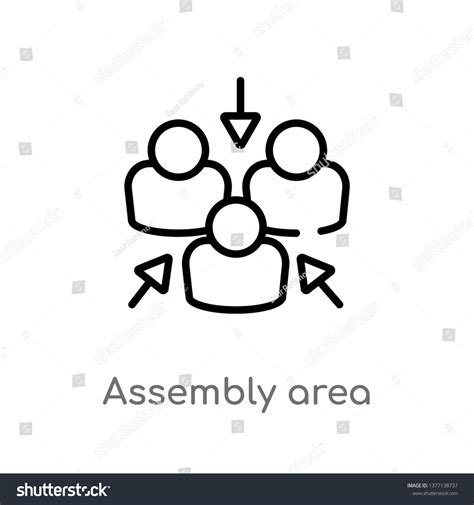 Assembly Area Vector Line Icon Simple Stock Vector Royalty Free Assembly Area Vector Line Icon Simple Stock Vector Royalty Free