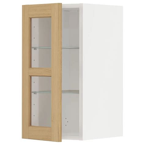 Навесной шкаф со стеклянной дверцей - METOD IKEA/ МЕТОД ИКЕА, 30х60 см ...
