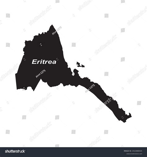 Eritrea Region Map Vector Illustration Symbol Stock Vector Royalty Free 2522888425 Shutterstock