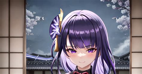 雷電将軍 雷電将軍にえっちなラバースーツを着せてみた 紫苑🌠aiイラストのイラスト Pixiv