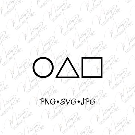 Squid Game Shapes Png Svg Etsy