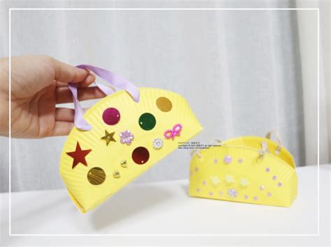 종이접시로 종이 가방 만들기 아이와 함께 엄마 미술놀이 네이버 블로그