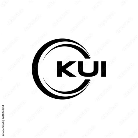 KUI Letter Logo Design With White Background In Illustrator Cube Logo Vector Logo Modern