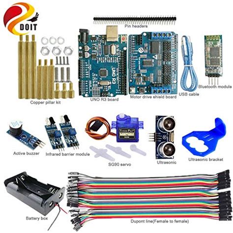 Buy Doit Bluetooth Control Tracking Obstacle Avoidance Kit With Arduino Uno R3 Boardmotor Drive