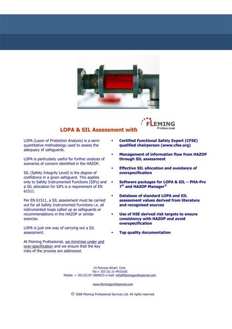 Pdf Lopa And Sil Brochure Fleming Professional · Lopa And Sil Assessment With Lopa Layer Of