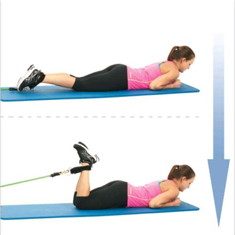 Lying Hamstrings Curl With Tube Bands By Alex Exercise How To Skimble