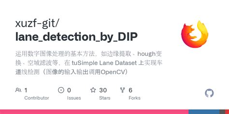 Github Xuzf Git Lane Detection By Dip 运用数字图像处理的基本方法，如边缘提取、hough变换、空域