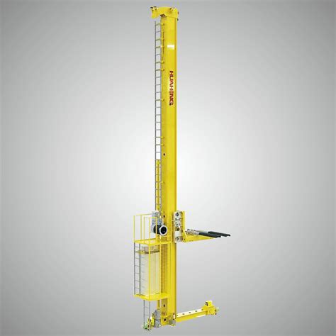 standard customized single column single deep plate pallet stacker crane