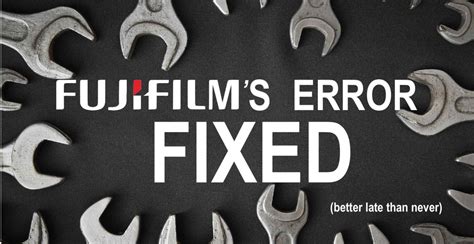 Fujifilm S Biggest Error Is Now Fixed And Waiting For Sigma Fuji Rumors