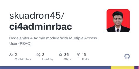 Github Skuadron45ci4adminrbac Codeigniter 4 Admin Module With