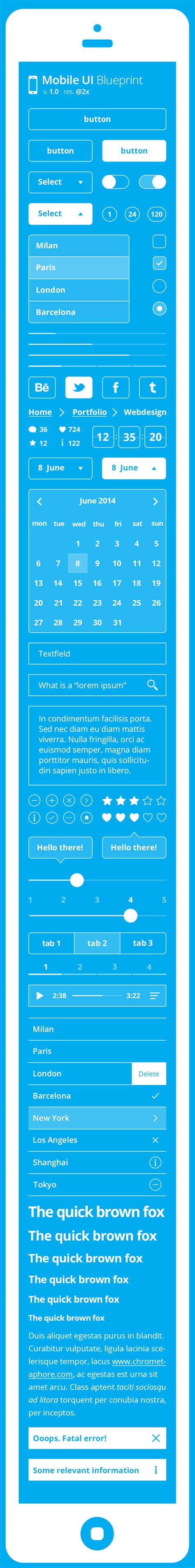 Free PSD UI Kits And PSD UI Design Elements For Designers Graphic Design Junction