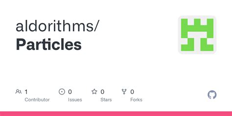 Github Aldorithmsparticles