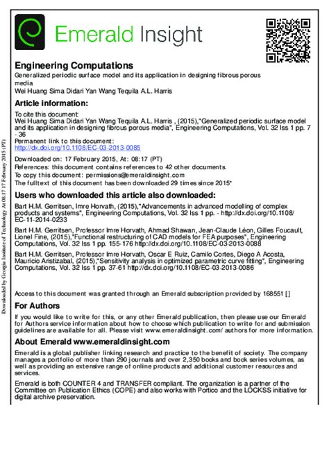 Pdf Generalized Periodic Surface Model And Its Application In Designing Fibrous Porous Media