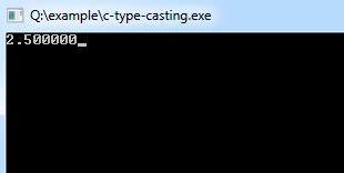 C Type Casting