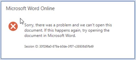 Intermittant Errors Opening Office Documents In The Browser Office
